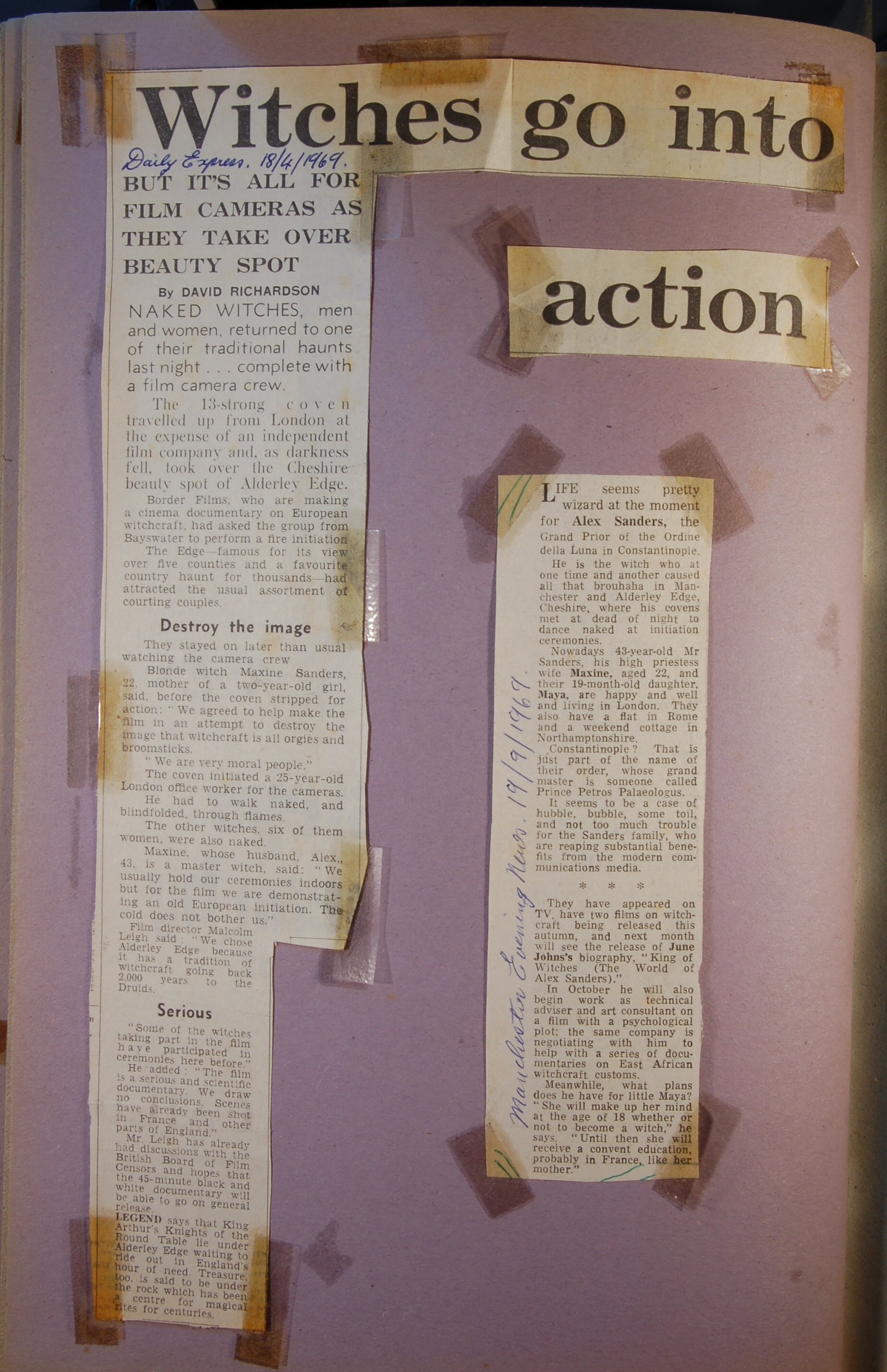 Witches Go Into Action - Newspaper article - Alexandrian Witchcraft