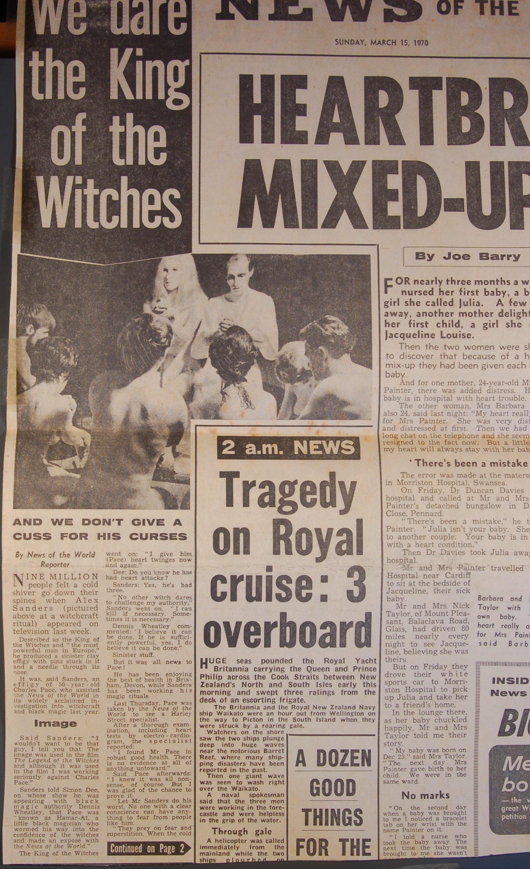 We Dare the King of the Witches - Newspaper article - Alexandrian ...